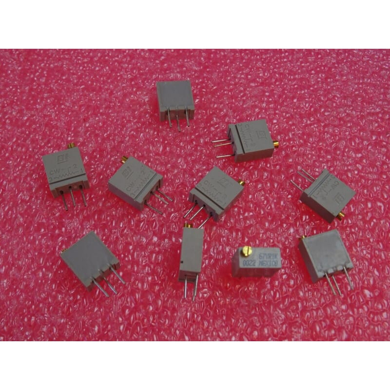 10 Trimmer Résistance Ajustable 67WR 500K de chez BI Technologies Vis ...