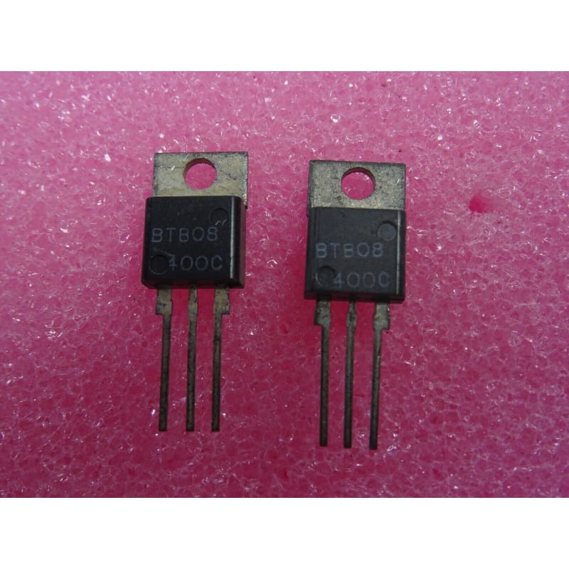 Lot x2 Triacs BTB08-400A BTB08/400A BTB08 400A 8A 400V TO220