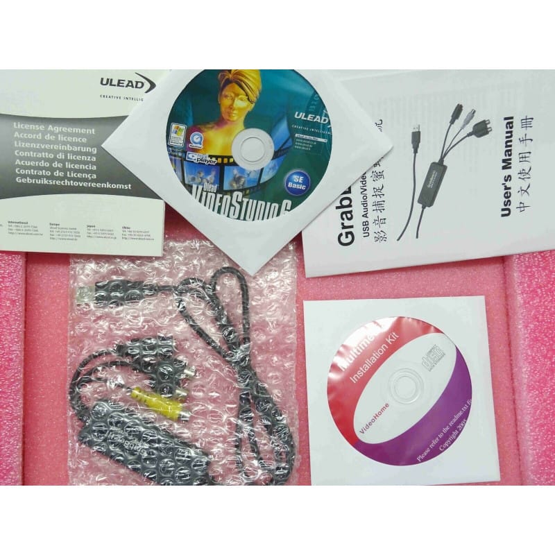 GrabBee III USB audio/video grabber for camera VCR camcorder Ulead ...